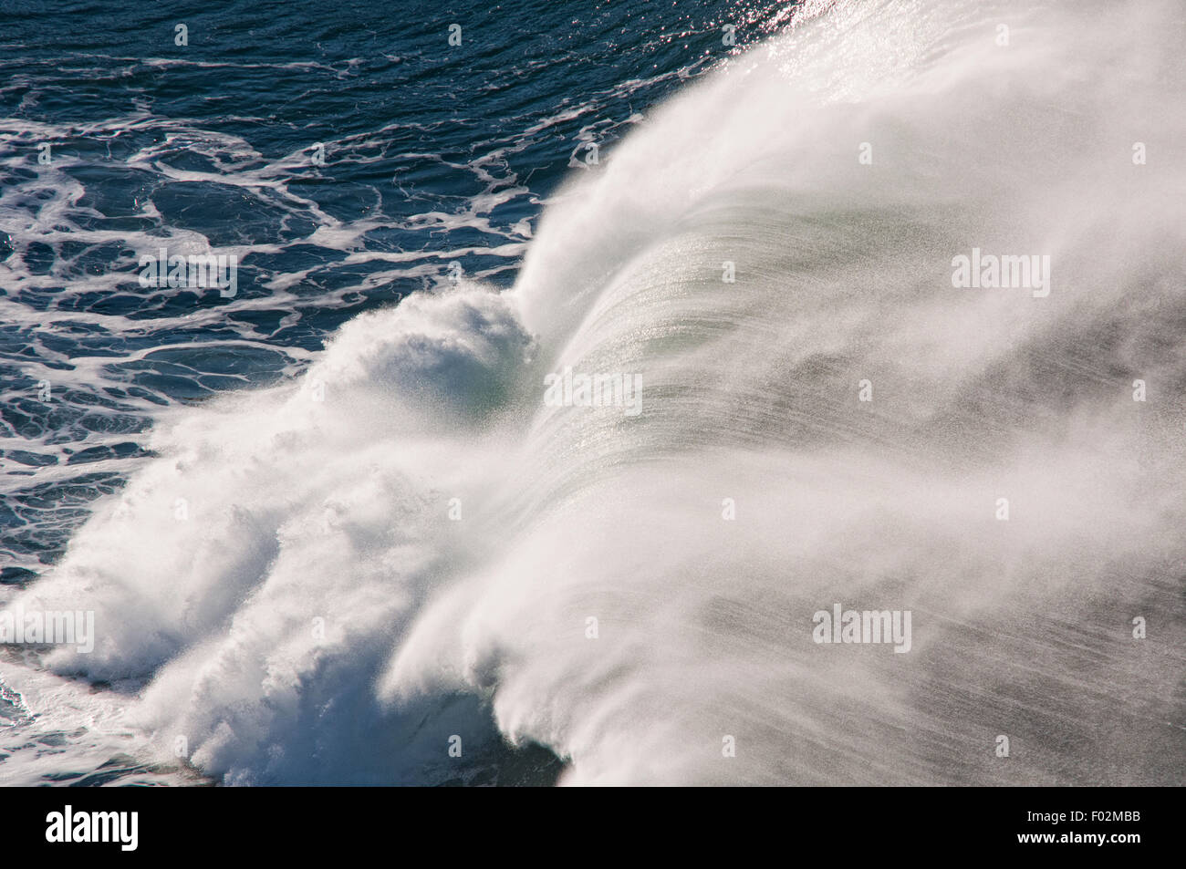 Big wave crashes off the coast of Basque country. Spain Stock Photo - Alamy