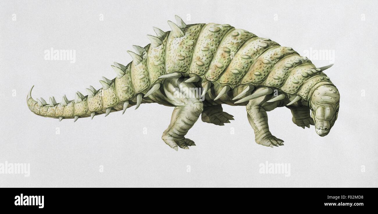 Palaeozoology - Cretaceous Period - Dinosaurs - Hylaeosaurus (art work ...