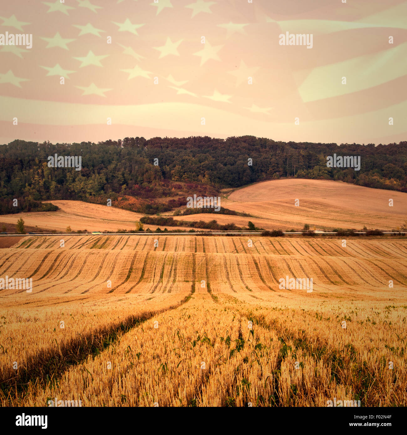 Composite image of digitally generated american flag rippling Stock ...