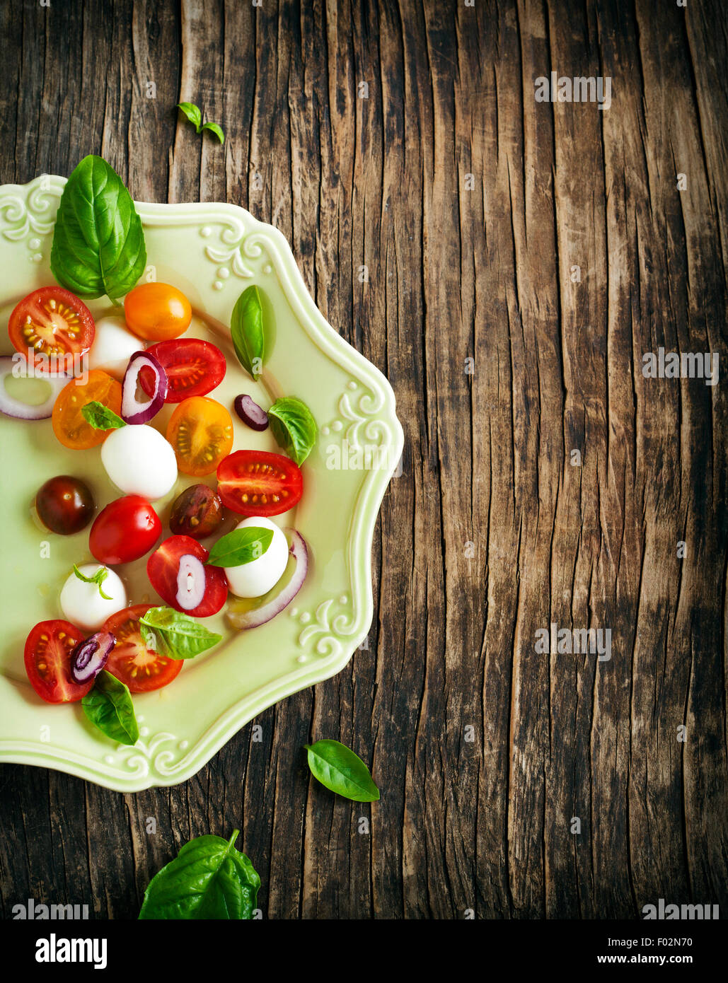 Caprese salad plate on hi-res stock photography and images - Alamy