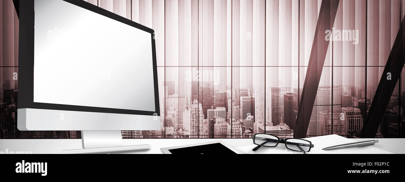 Composite image of computer screen Stock Photo - Alamy