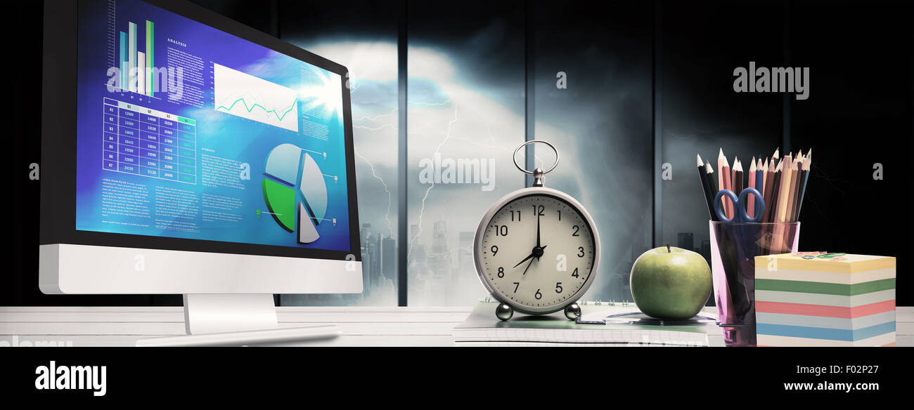 Monitor screen chart clock hi-res stock photography and images - Alamy