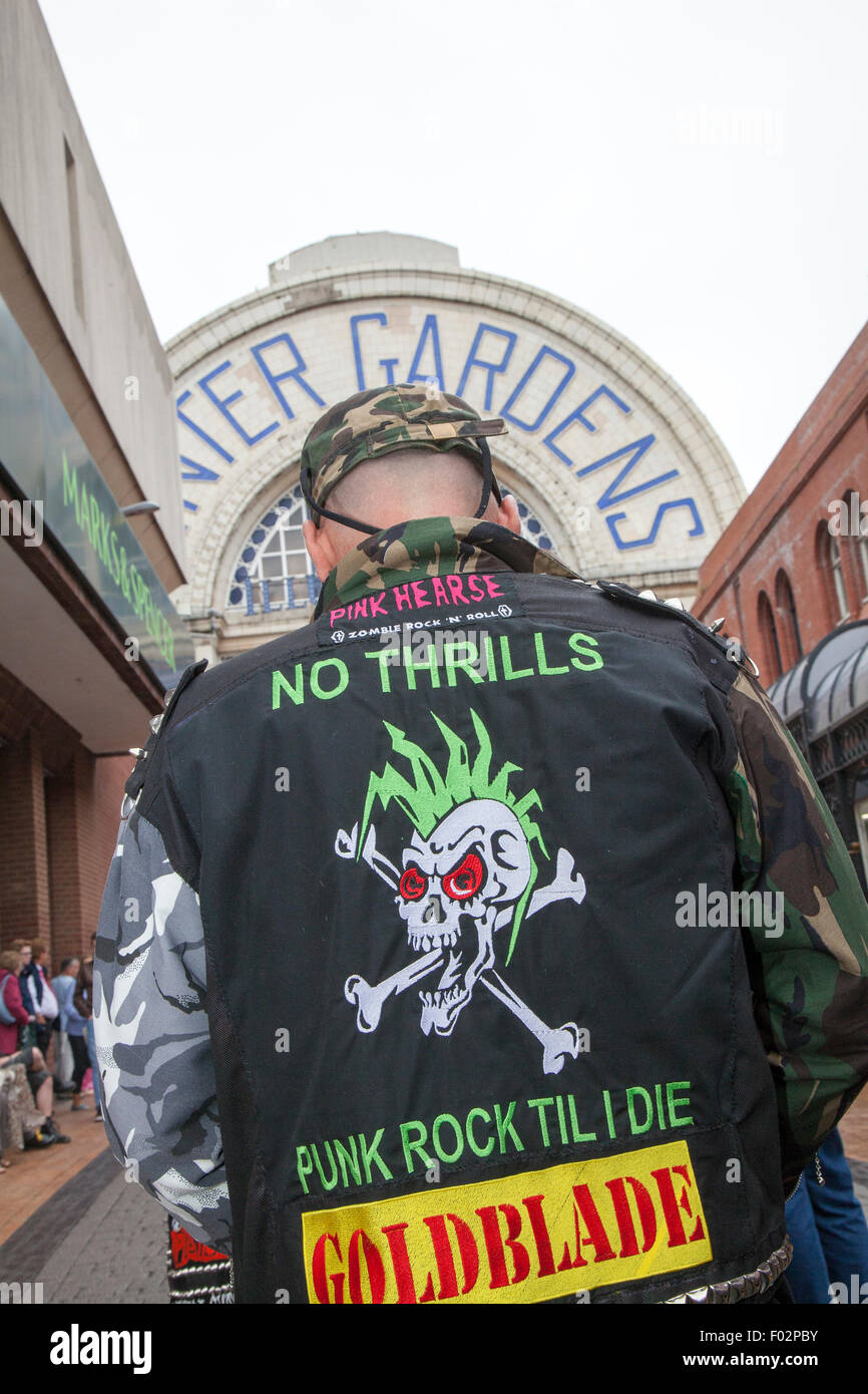 a punk rock rebel rebelling rebellion Blackpool festival spike spiked spiky mohican mohawk hair ...