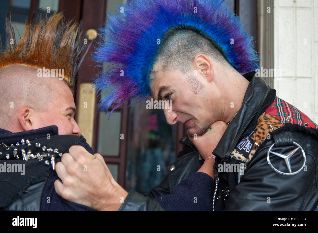 a punk rock rebel rebelling rebellion Blackpool festival spike spiked ...