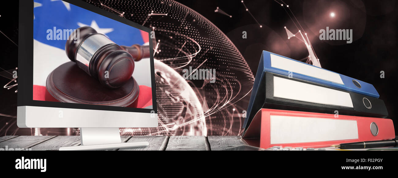 Composite image of computer screen Stock Photo - Alamy