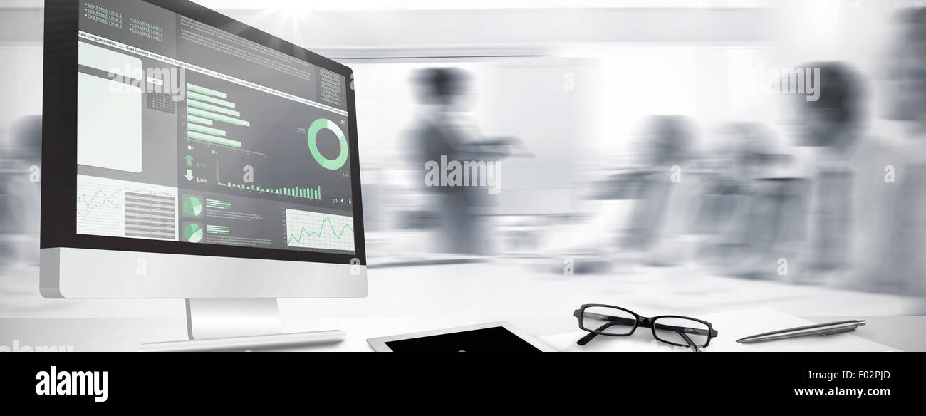 Composite image of computer screen Stock Photo - Alamy