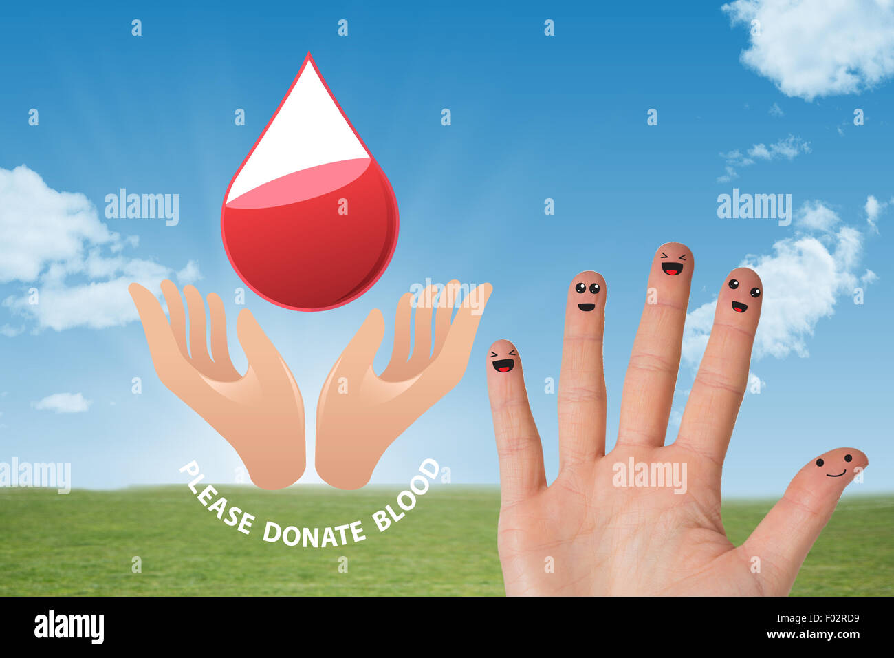 Composite image of blood donation Stock Photo - Alamy