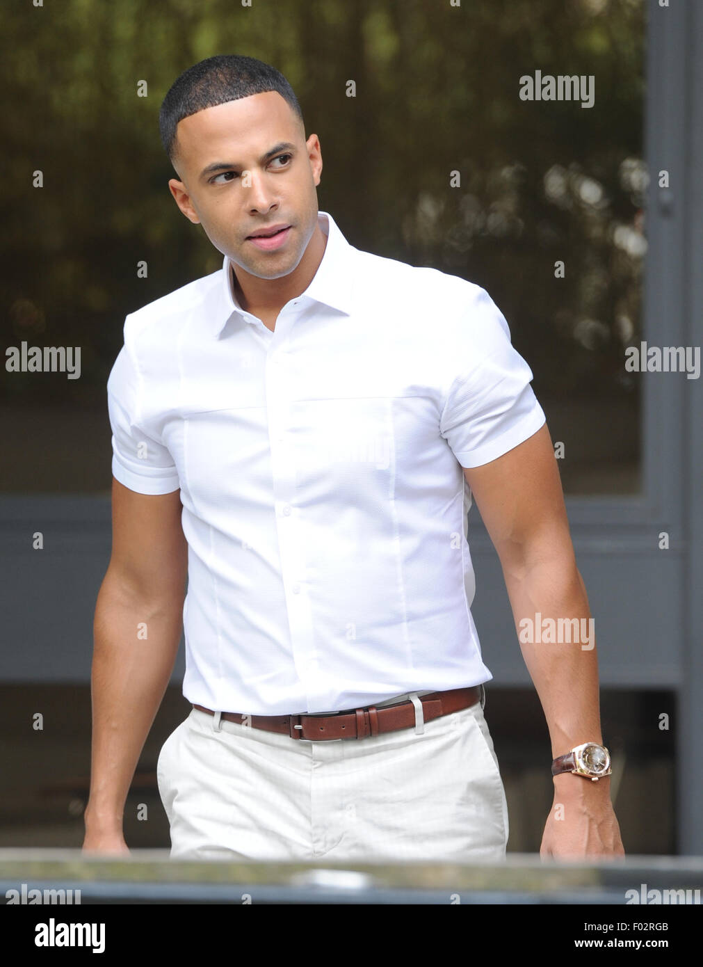 Rochelle Humes and Marvin Humes seen leaving ITV Studios in London ...