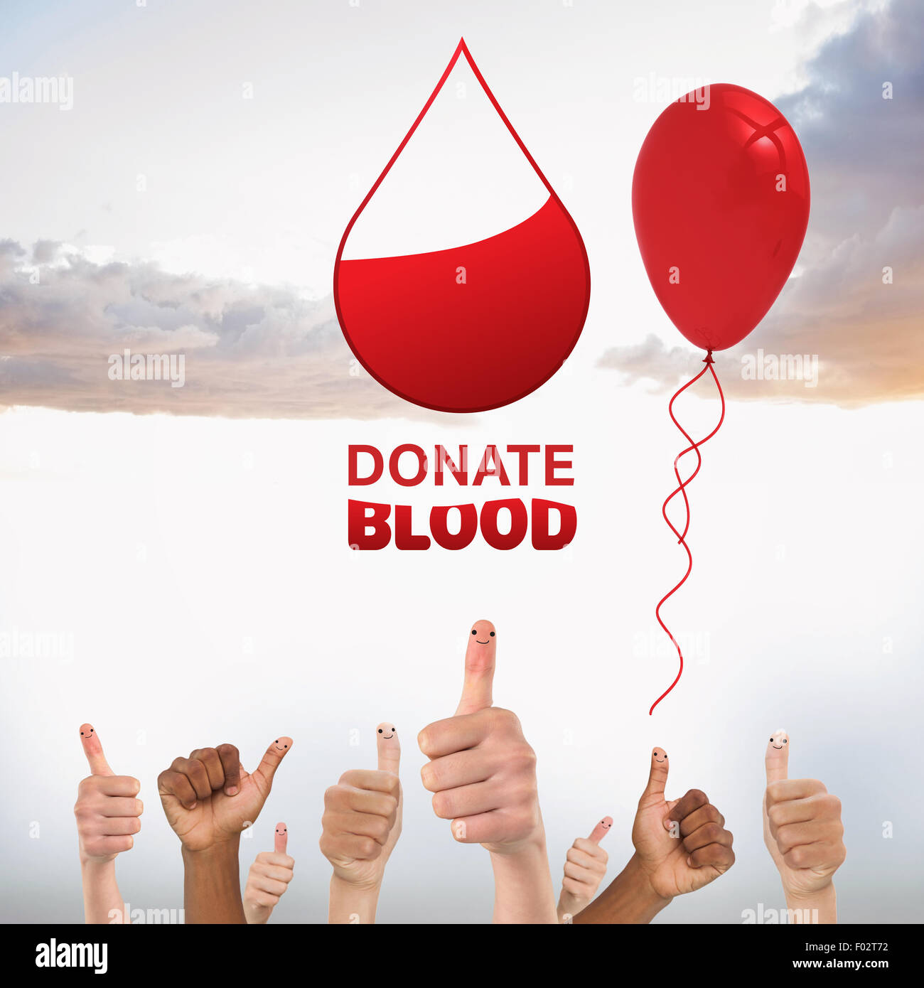 Composite image of blood donation Stock Photo - Alamy