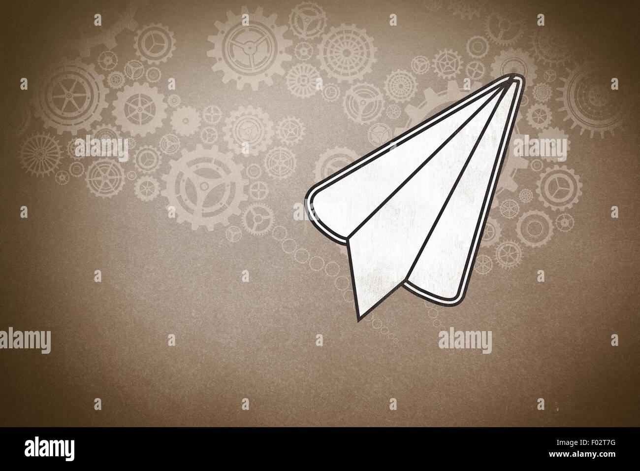 Composite image of paper airplane Stock Photo - Alamy