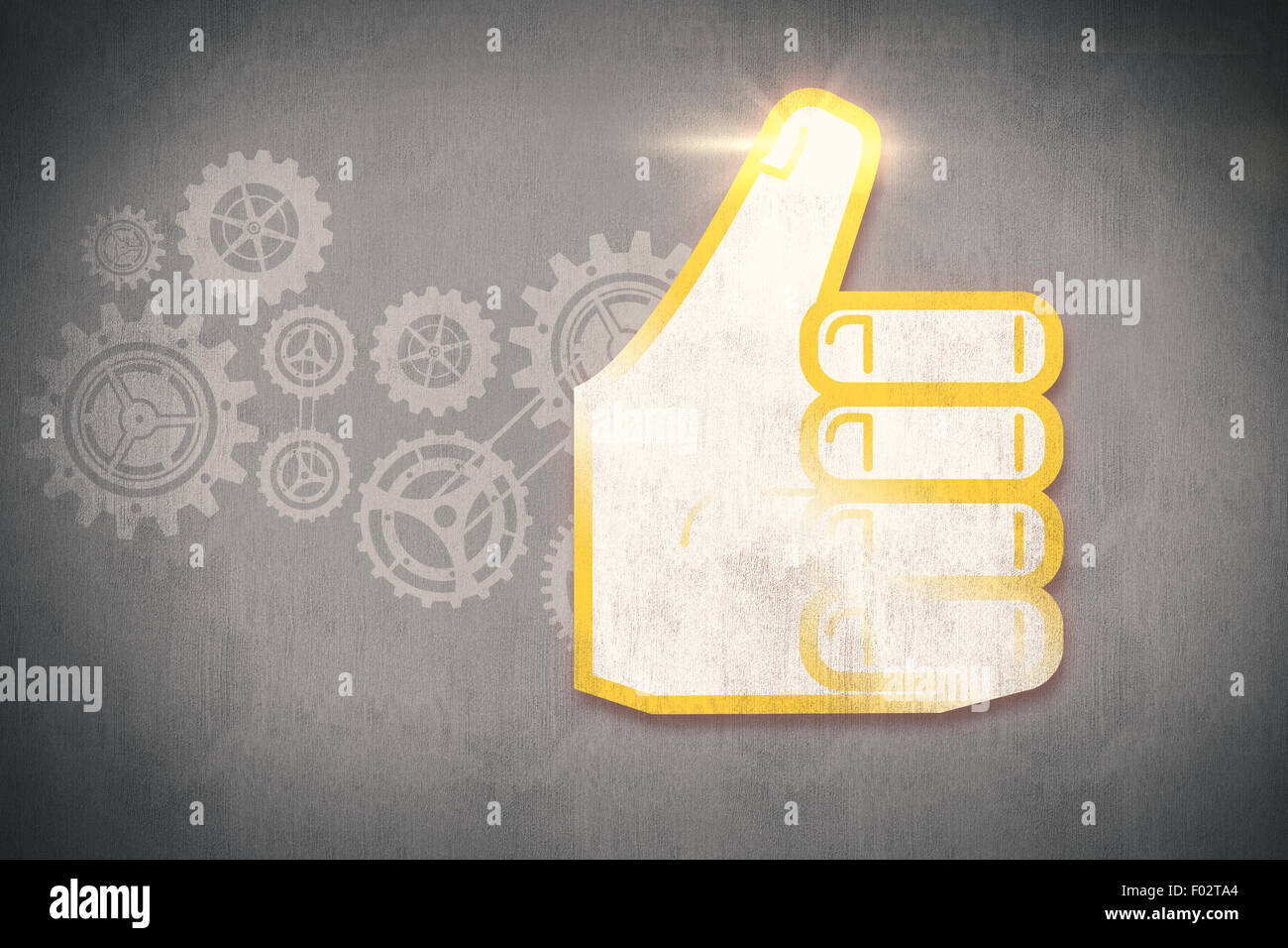 Composite image of thumbs up Stock Photo - Alamy
