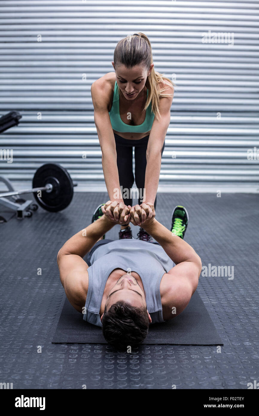 Man doing core exercises hi-res stock photography and images - Alamy