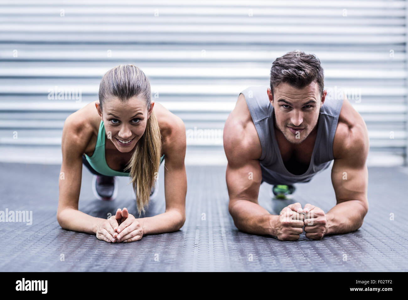 Couple exercises hi-res stock photography and images - Alamy
