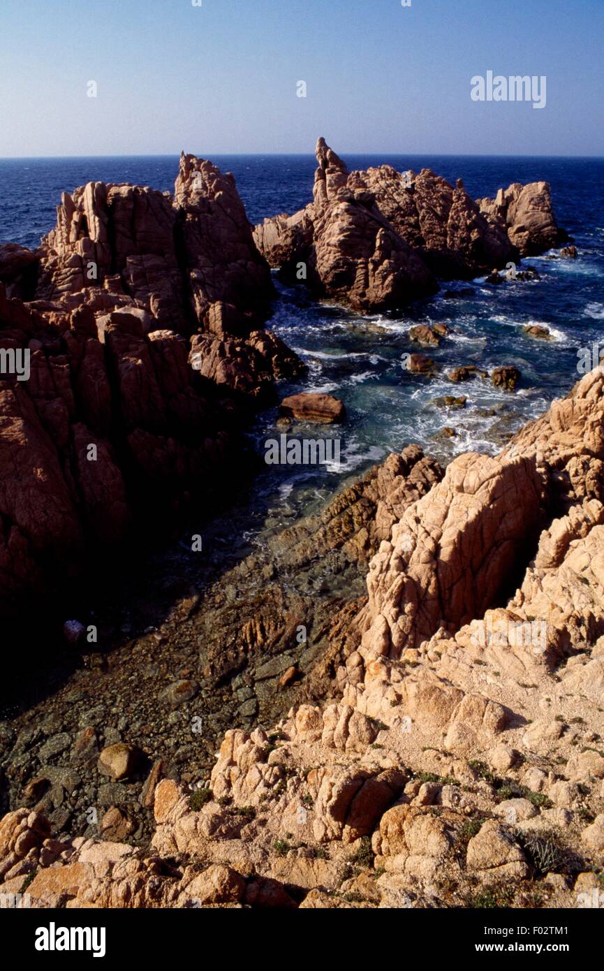 Red granite rocks, Paradise Coast, Sardinia, Italy Stock Photo - Alamy