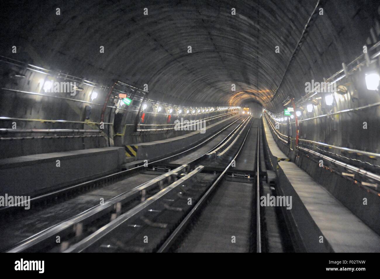 Milan (Italy), the automated metro line 5 Stock Photo - Alamy