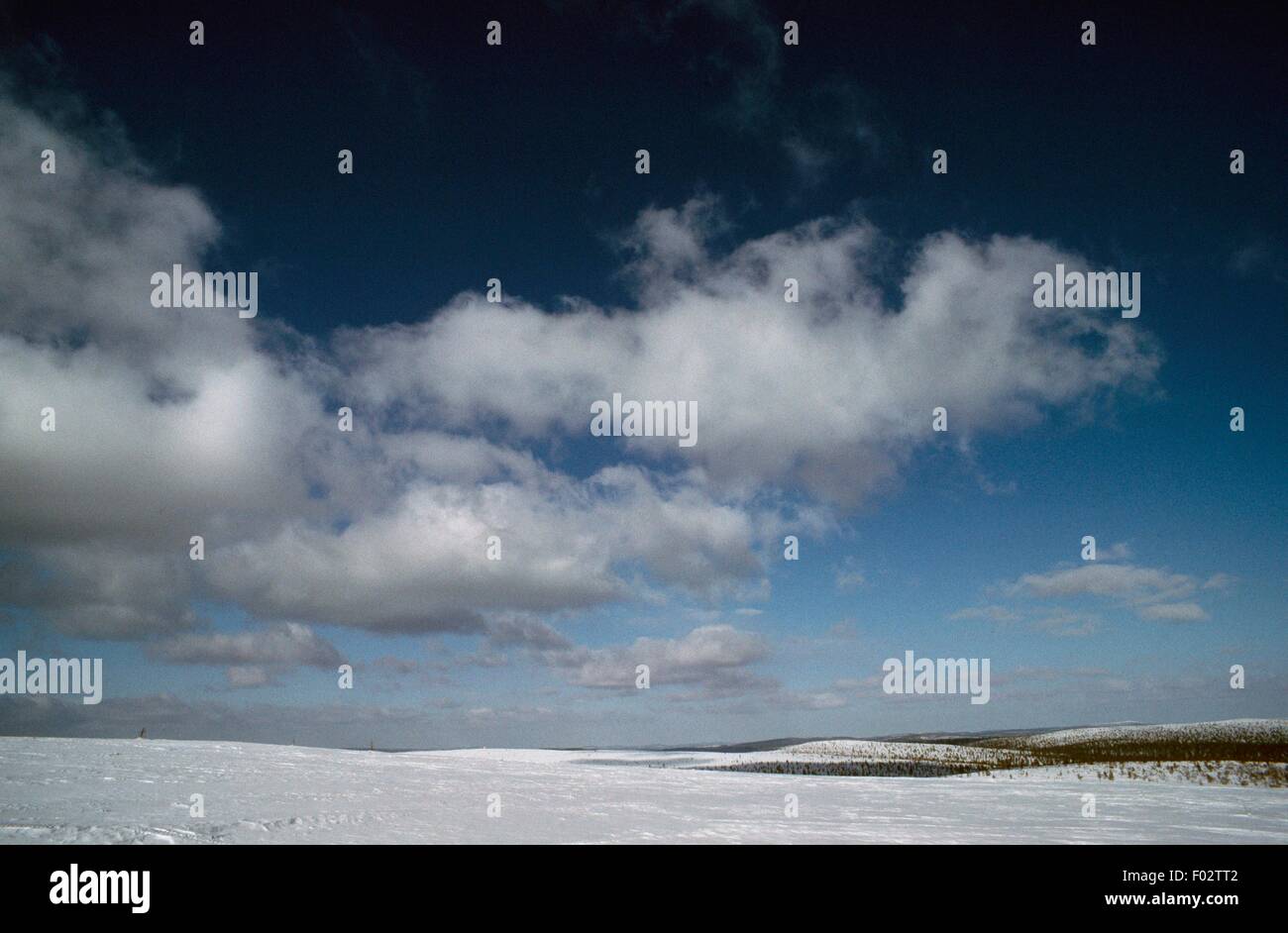 Sparse clouds at Kaunispaa, Finland Stock Photo - Alamy