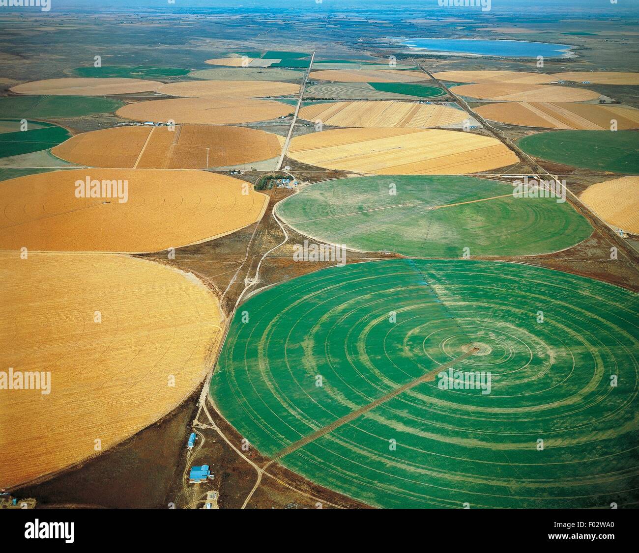 Usa aerial colorado agriculture hi-res stock photography and images - Alamy