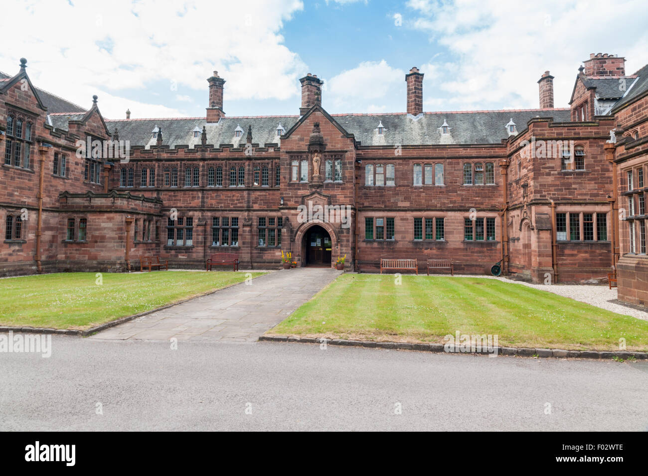 Exterior of the Gladstone Library in Hawarden North Wales established ...