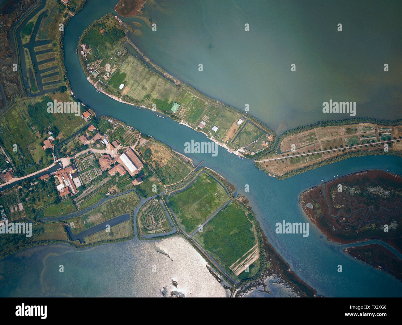 Aerial view of torcello island hi-res stock photography and images - Alamy