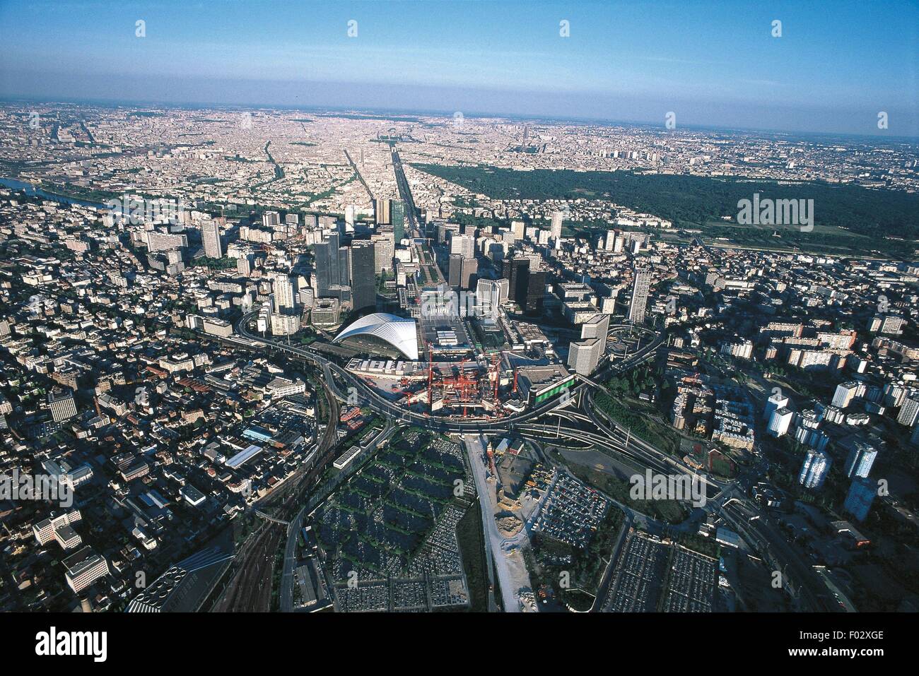Aerial view of La Defense district in Paris, France Stock Photo - Alamy