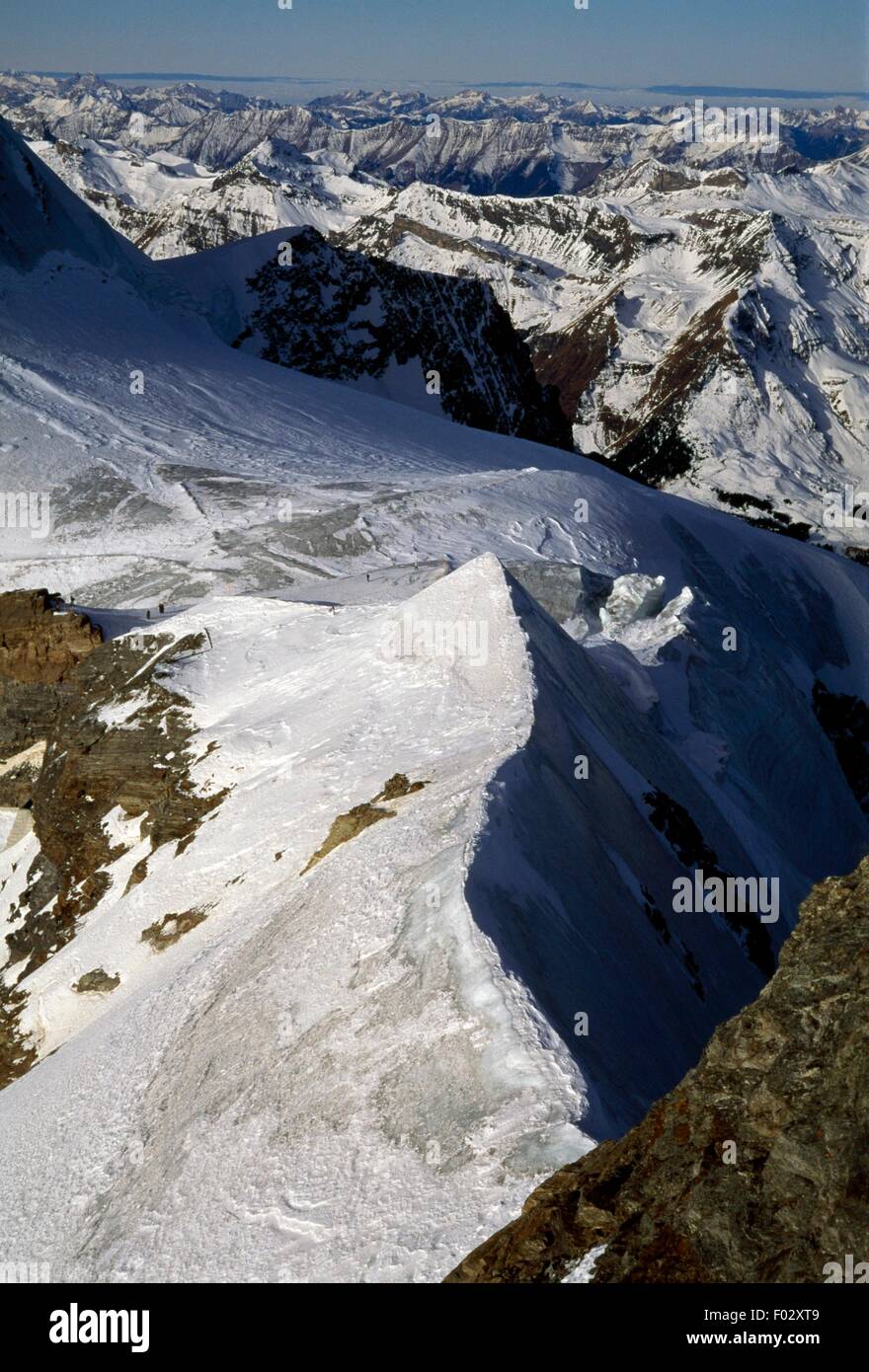 Jungfraujoch (3471 metres) seen from Sphinx Observatory, Grindelwald ...