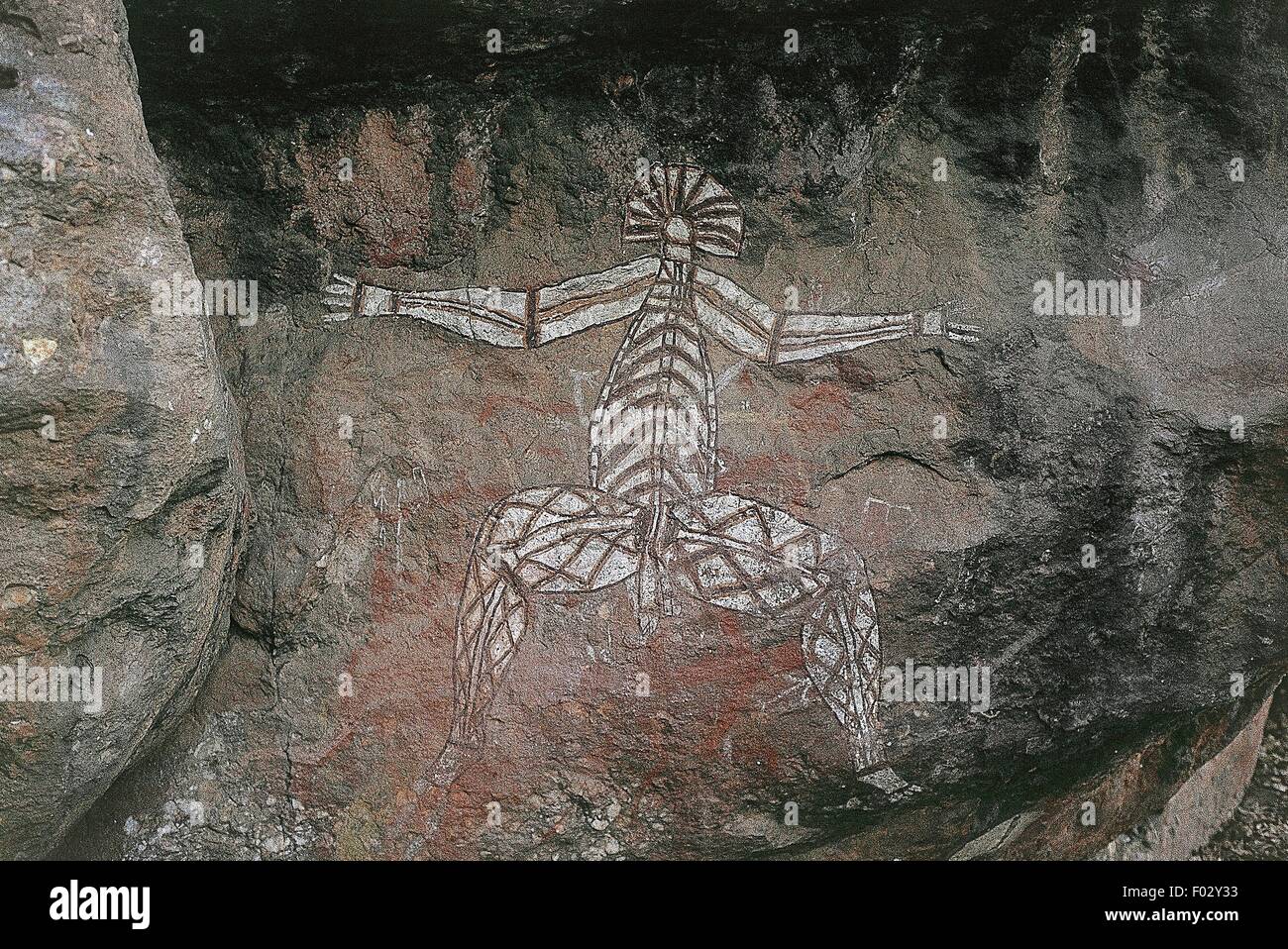 Aboriginal cave paintings, Anbangbang Gallery, Burrunggui (Nourlangie Rock), Kakadu National ...