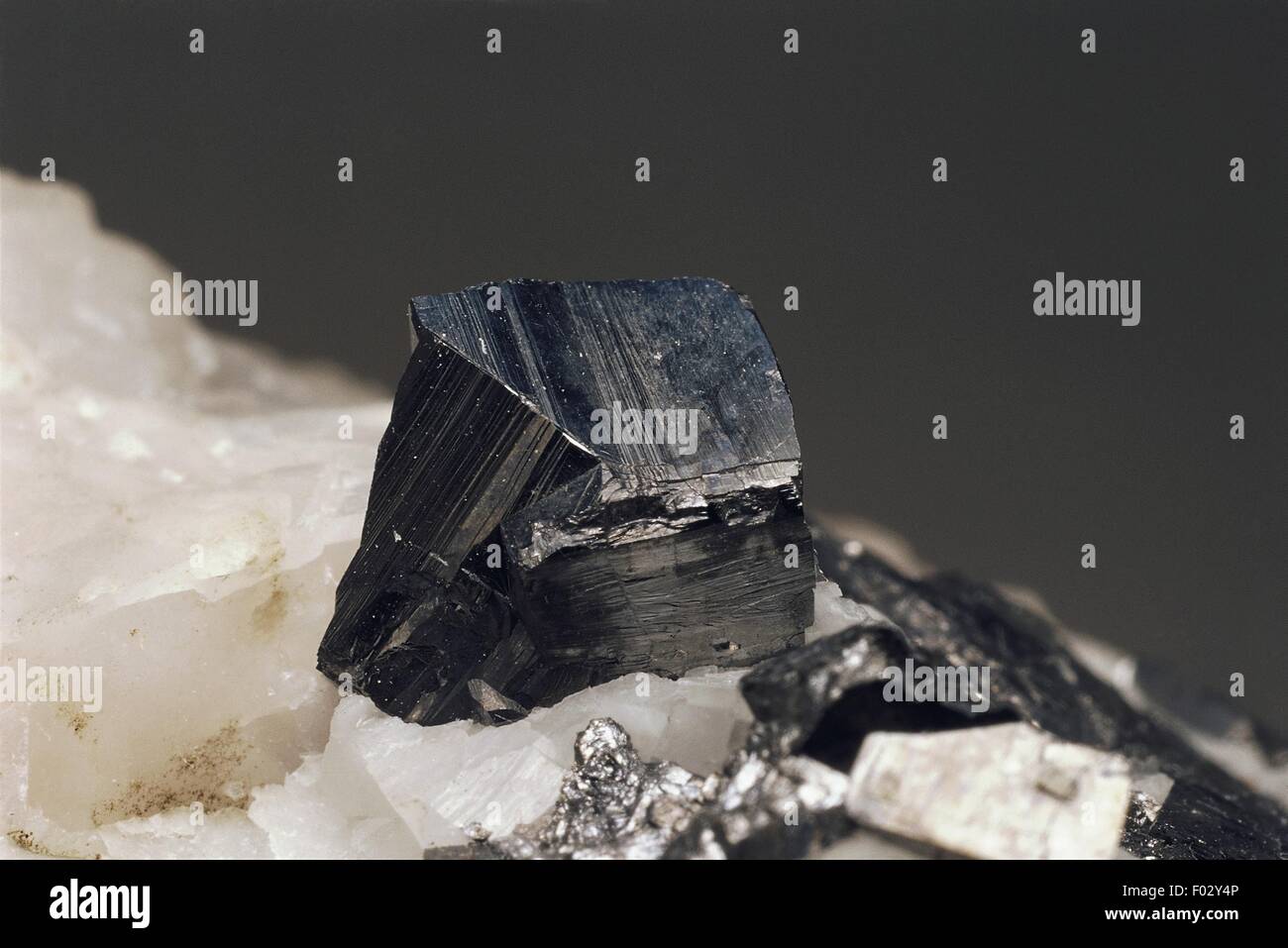 Minerals - Ullmannite Stock Photo - Alamy