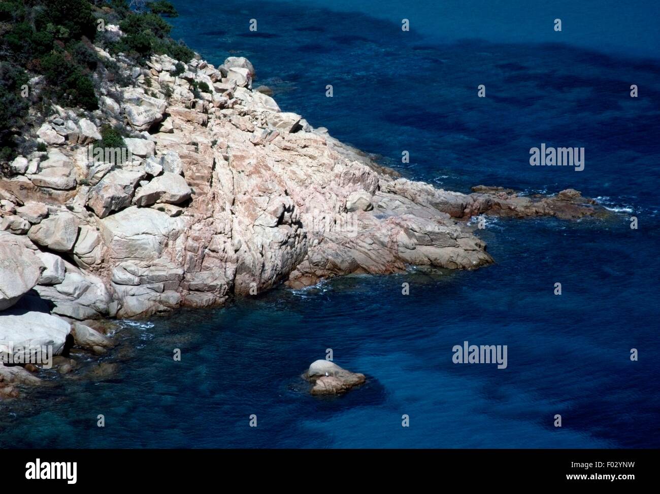 Coast, Capo Teulada, Sardinia, Italy Stock Photo - Alamy