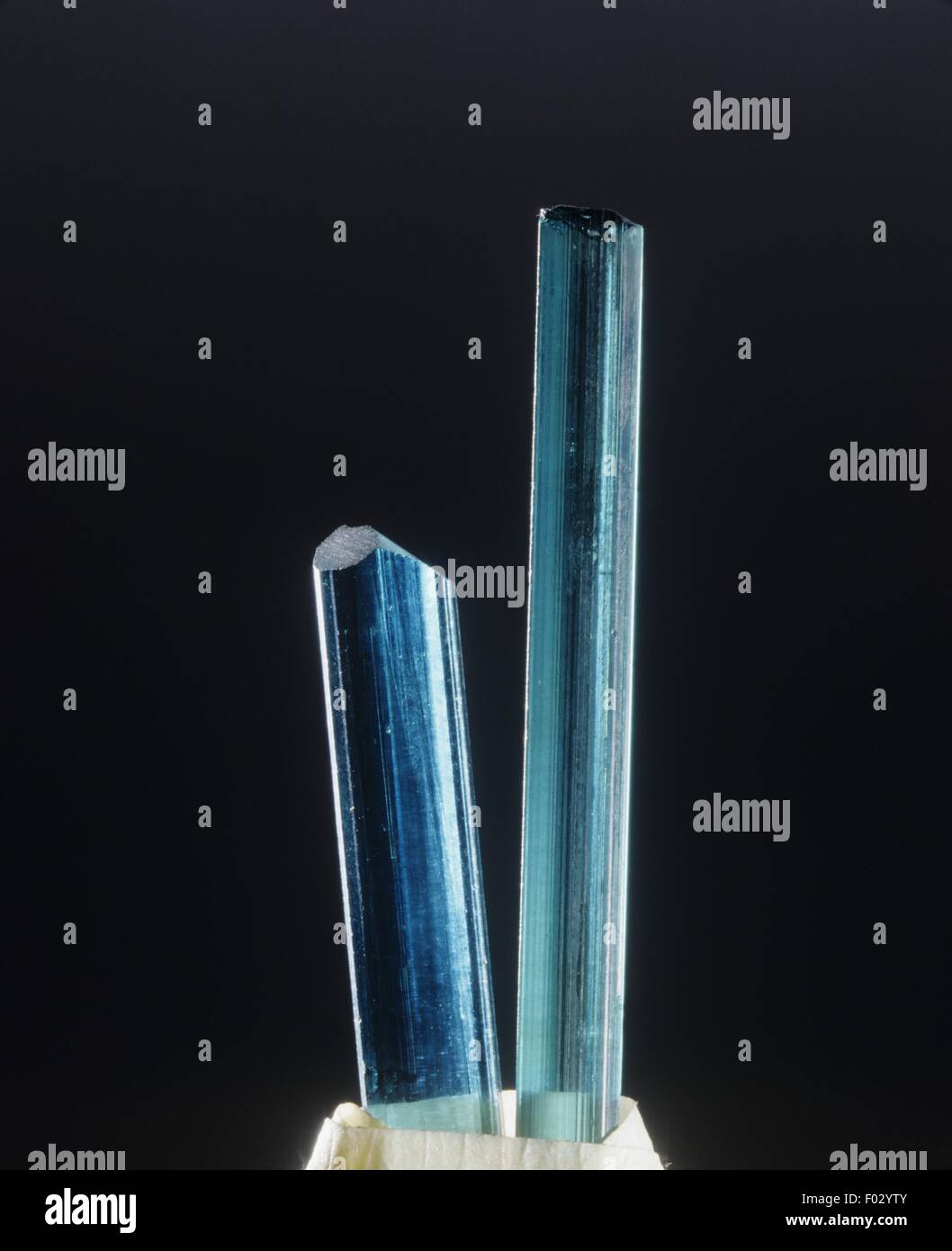 Minerals - Indicolite, close-up Stock Photo - Alamy