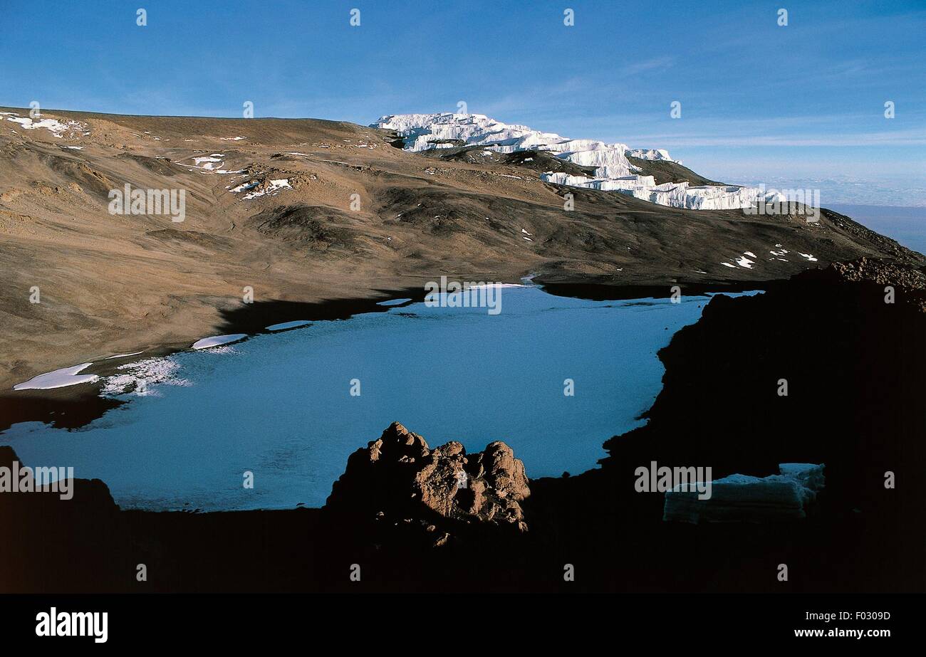 The crater of Kilimanjaro, Kilimanjaro National Park (UNESCO World ...