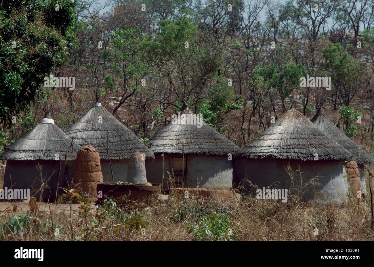 Village huts, Benin Stock Photo - Alamy
