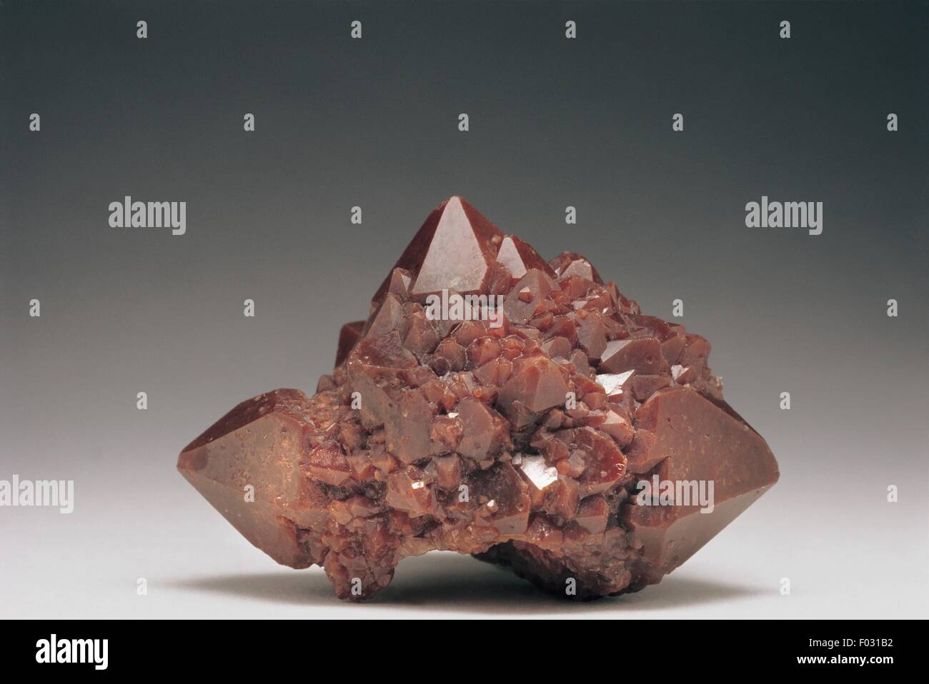 Minerals - Hematite quartz Stock Photo - Alamy