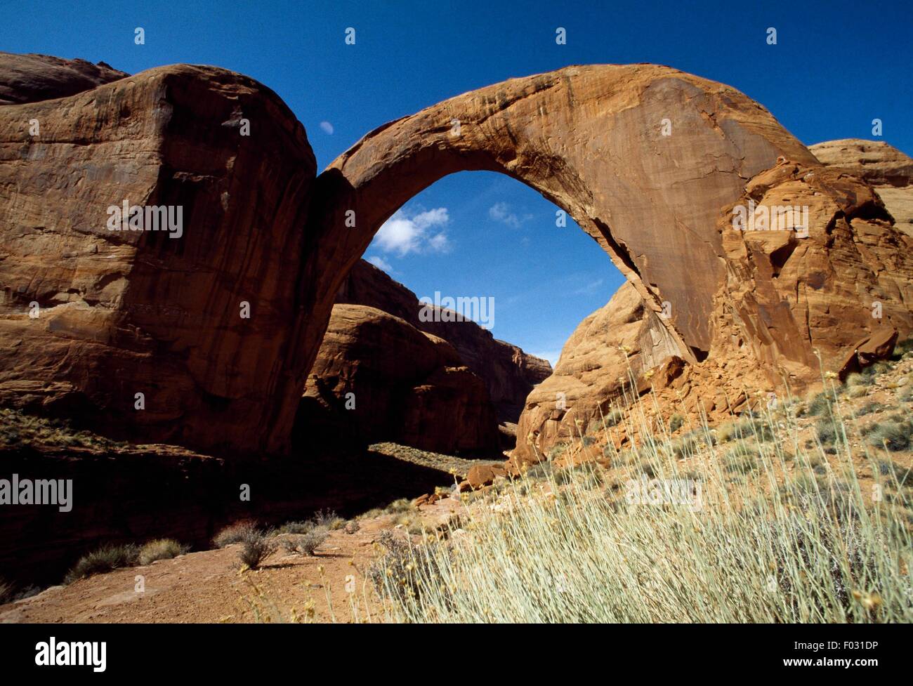 Natural rock arch, Rainbow Bridge National Monument, Utah, United ...