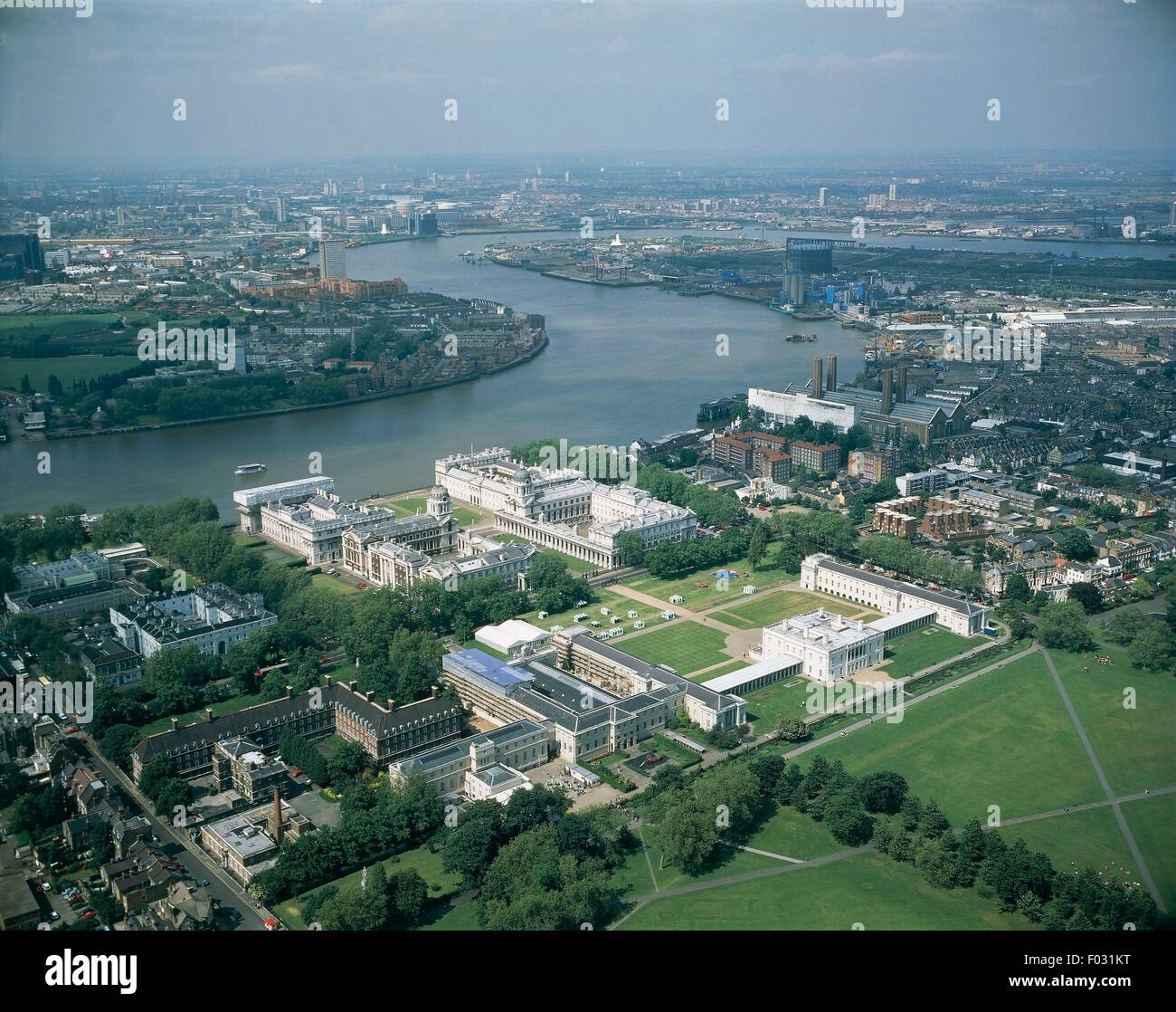 Aerial view of Greenwich, London - England, United Kingdom Stock Photo ...