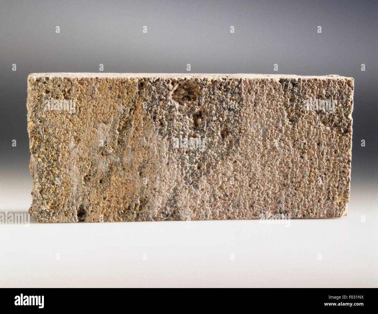 Pink Peperino, igneous rock, from Monte Cimino, Lazio, Italy Stock ...