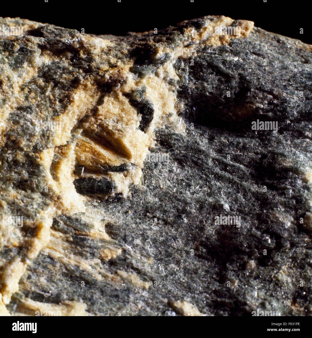 Lime-schist, metamorphic rock, from Aosta, Italy Stock Photo - Alamy