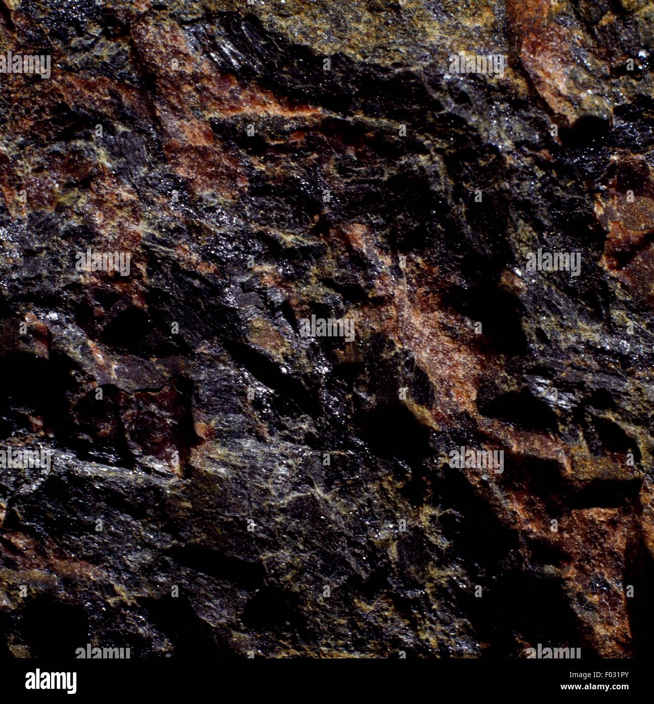 Rodingite, rock from altered gabbros, from Voltri, Italy Stock Photo ...