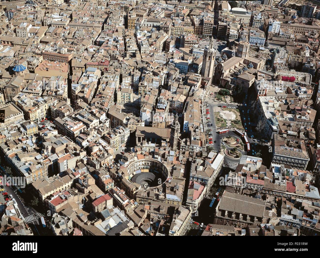 Aerial view of Valencia, Spain Stock Photo - Alamy