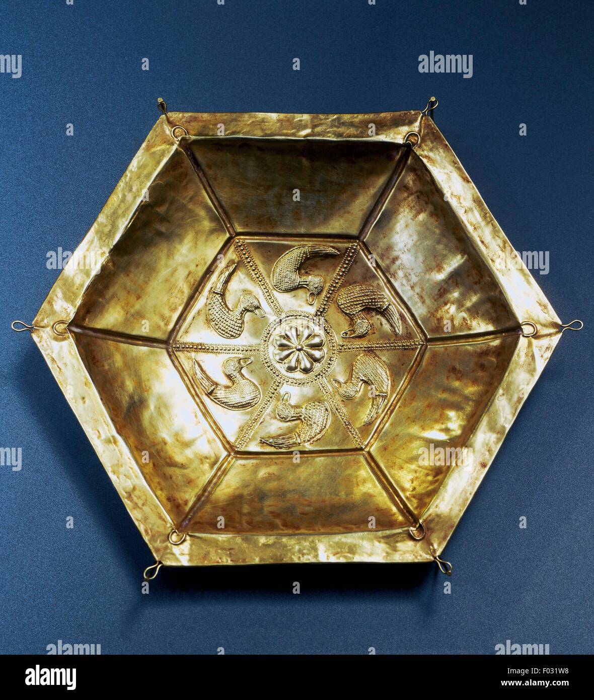 Women's breastplate in gold, Babar Islands, an archipelago of the ...