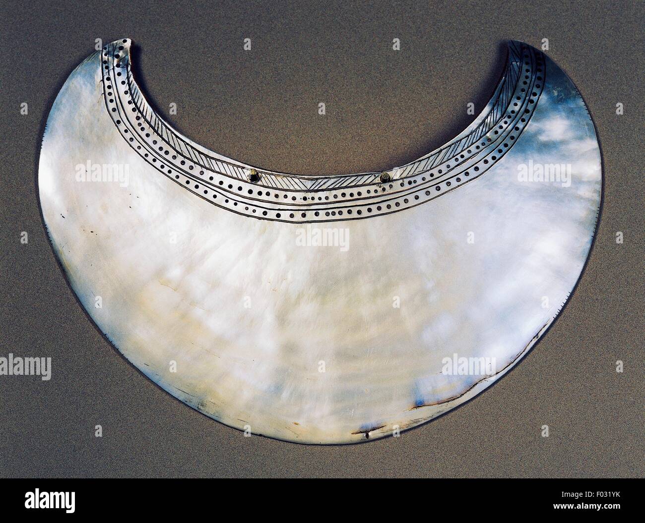 Mother of pearl breastplate, Solomon Islands, Oceania Stock Photo - Alamy
