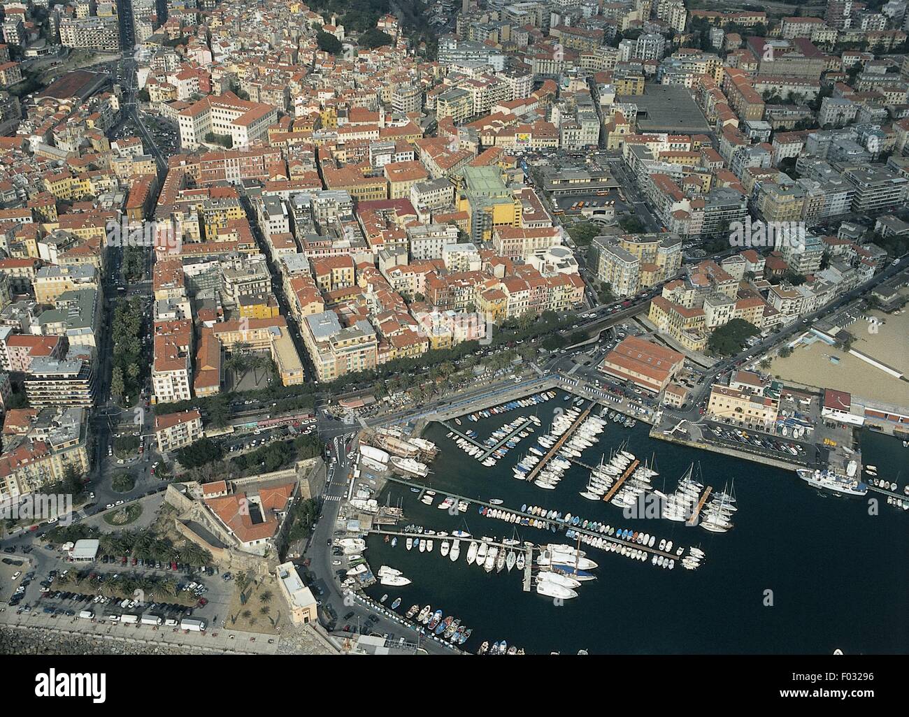 Italy - Liguria Region - Sanremo - View of the port Stock Photo - Alamy