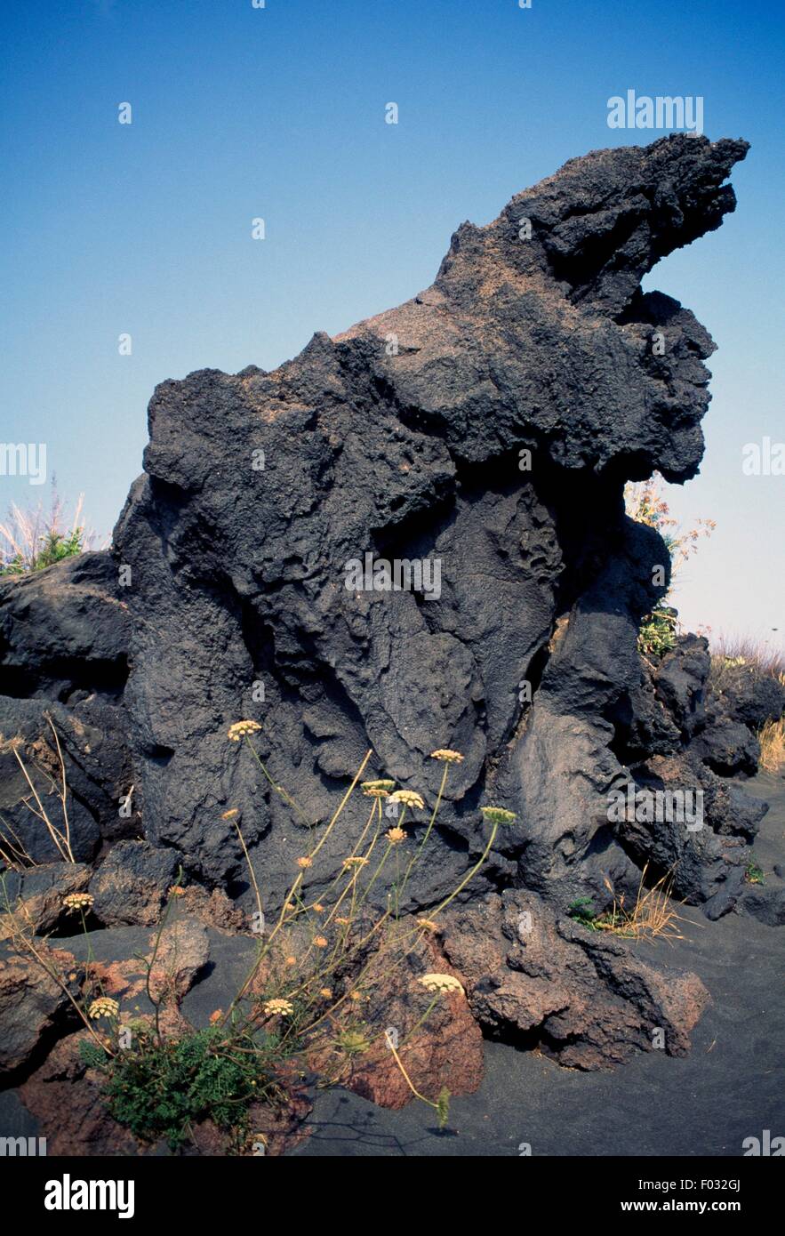 Lava formations, Vulcanello, Vulcano, Aeolian Islands (UNESCO World ...