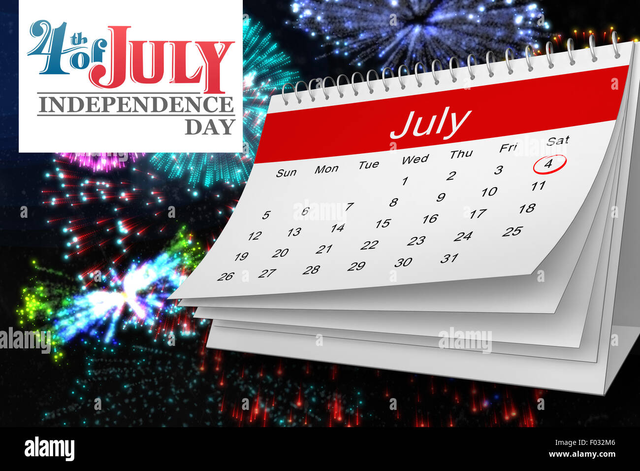 Composite image of independence day graphic Stock Photo - Alamy
