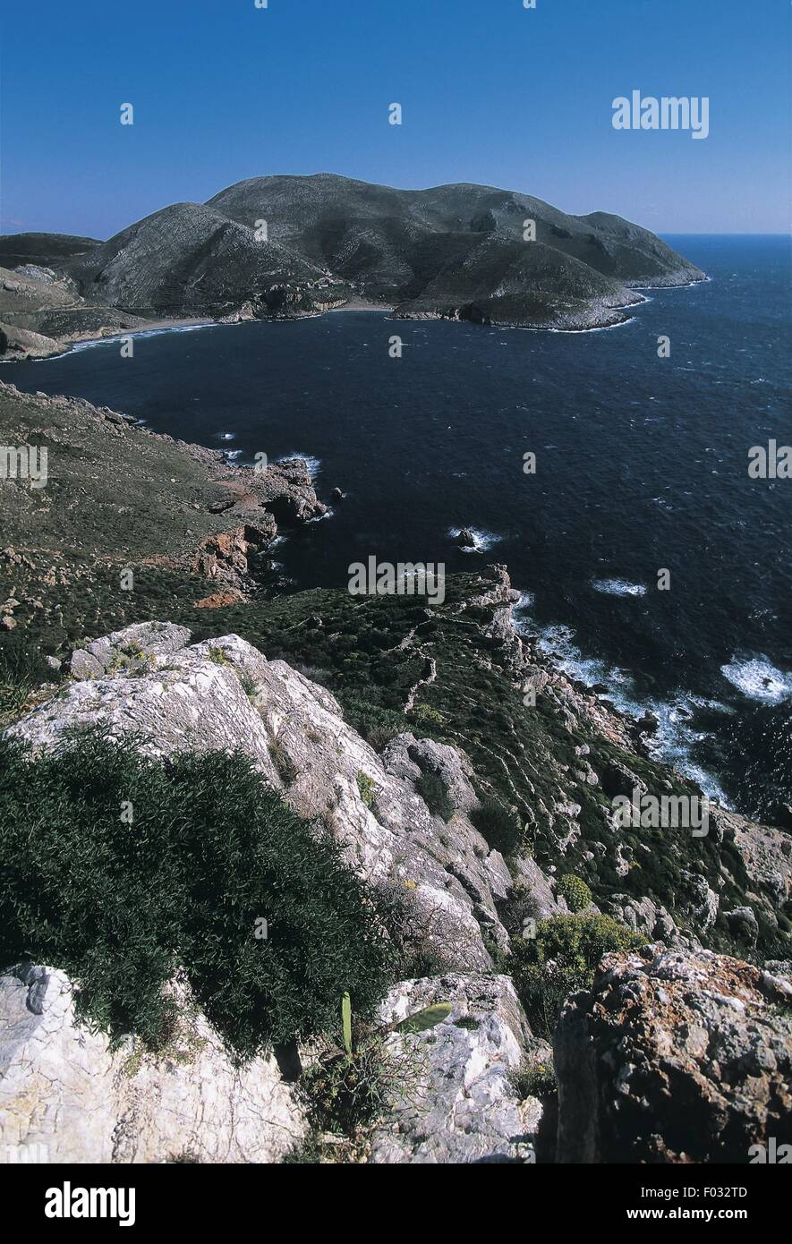 Greece - Peloponnesus - Mani Peninsula. Cape Matapan (Cape Tenaro Stock ...