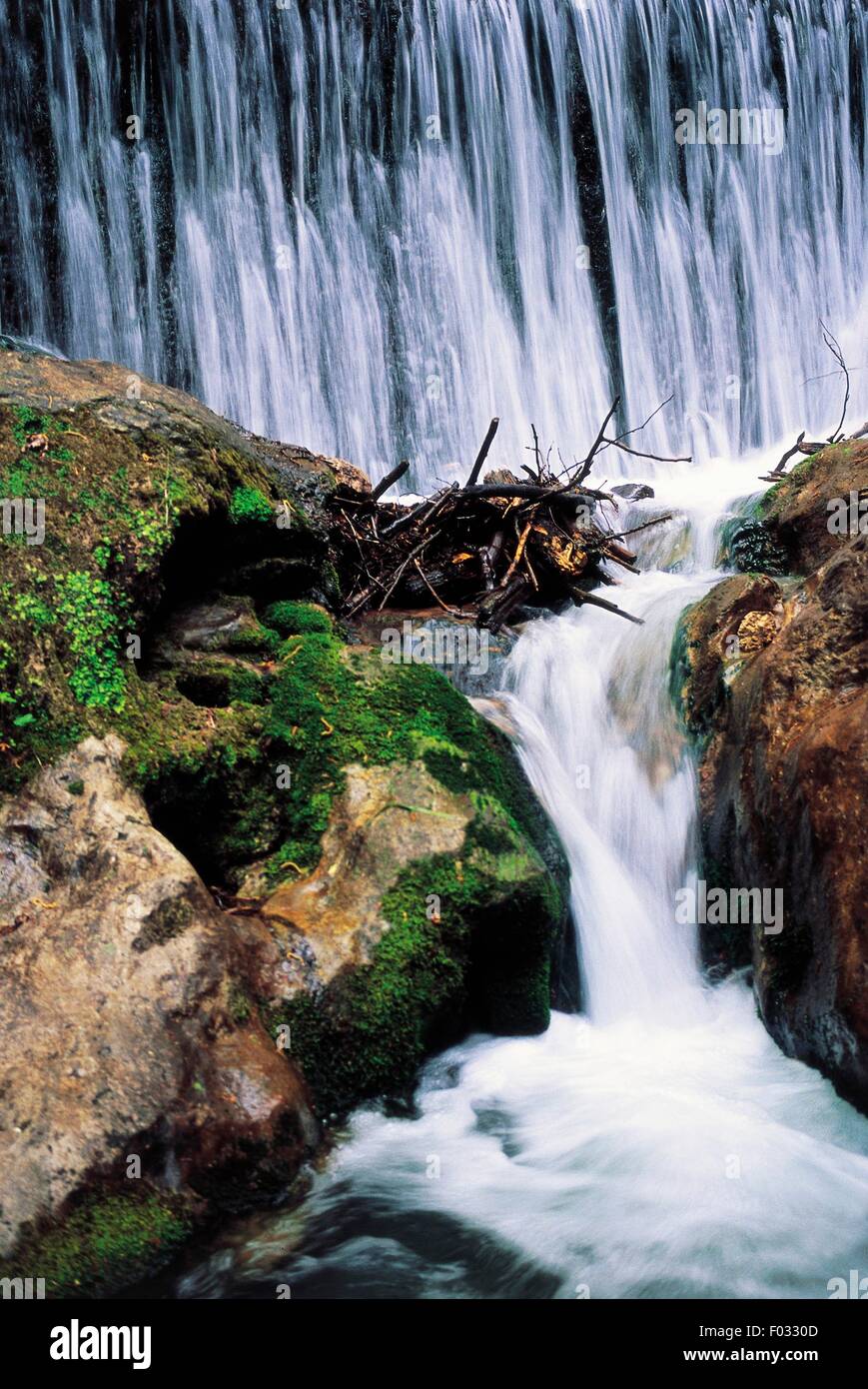 Waterfall on the Canneto River, Valle dei Mulini (Valley of mills ...