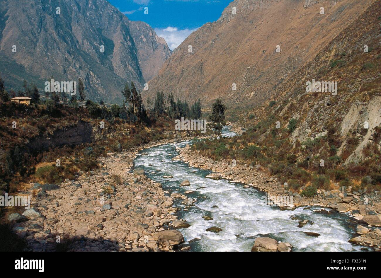 The upper Urubamba valley, Peru Stock Photo - Alamy