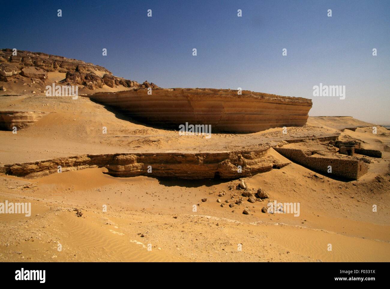 Results of wind erosion, Libyan Desert between the Bahariya Oasis and ...