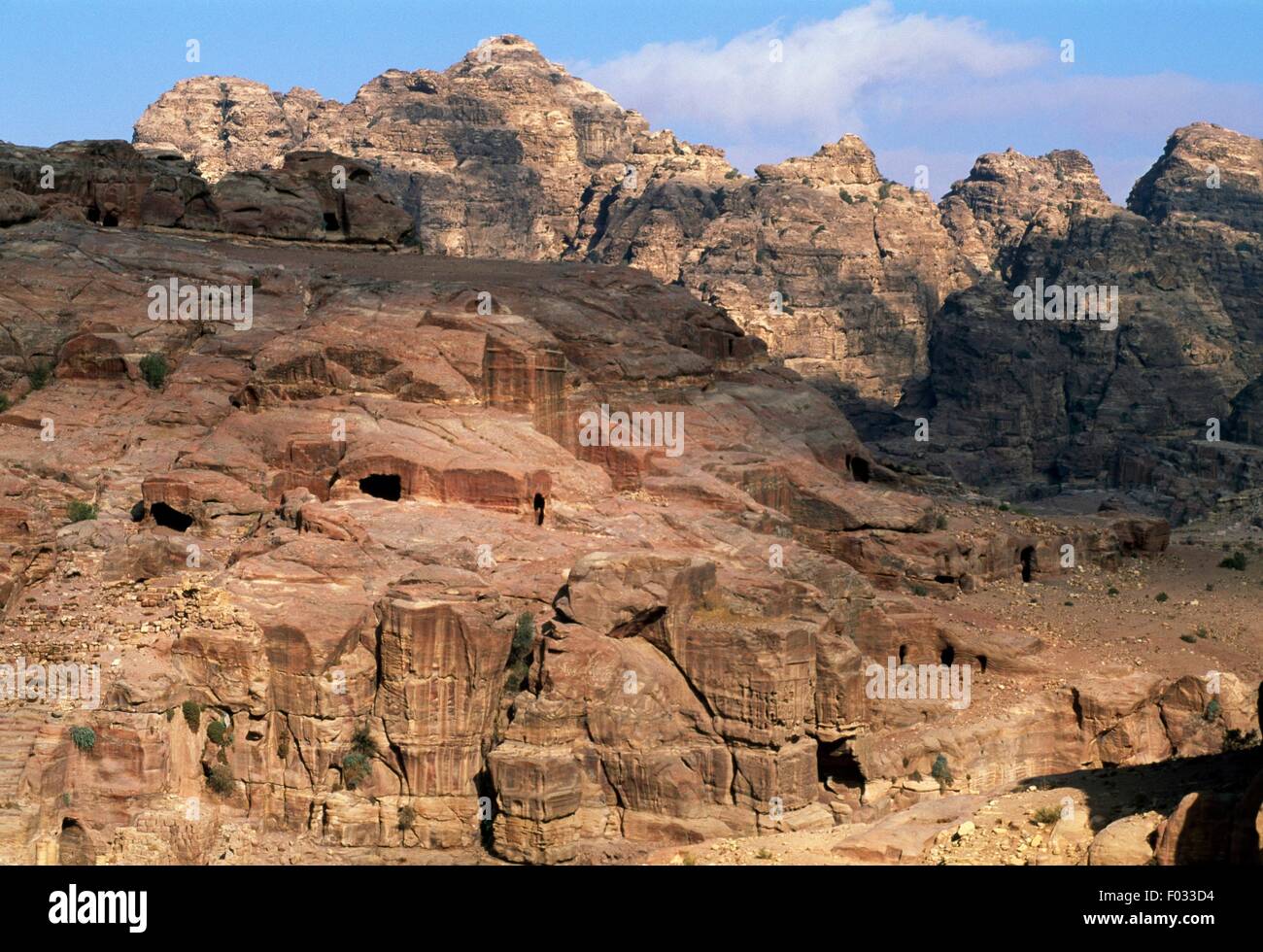 Sandstone formations, near Petra, Jordan Stock Photo - Alamy