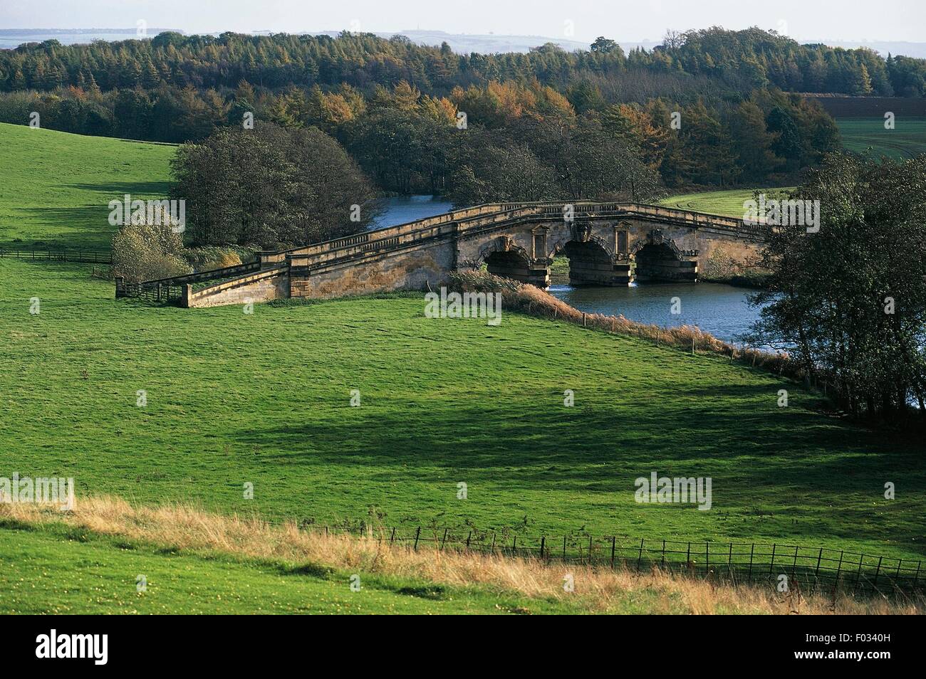 New River Bridge, Castle Howard country residence, North Yorkshire ...