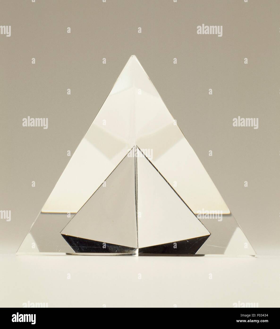 Crystal Pyramid, view from the front Stock Photo - Alamy